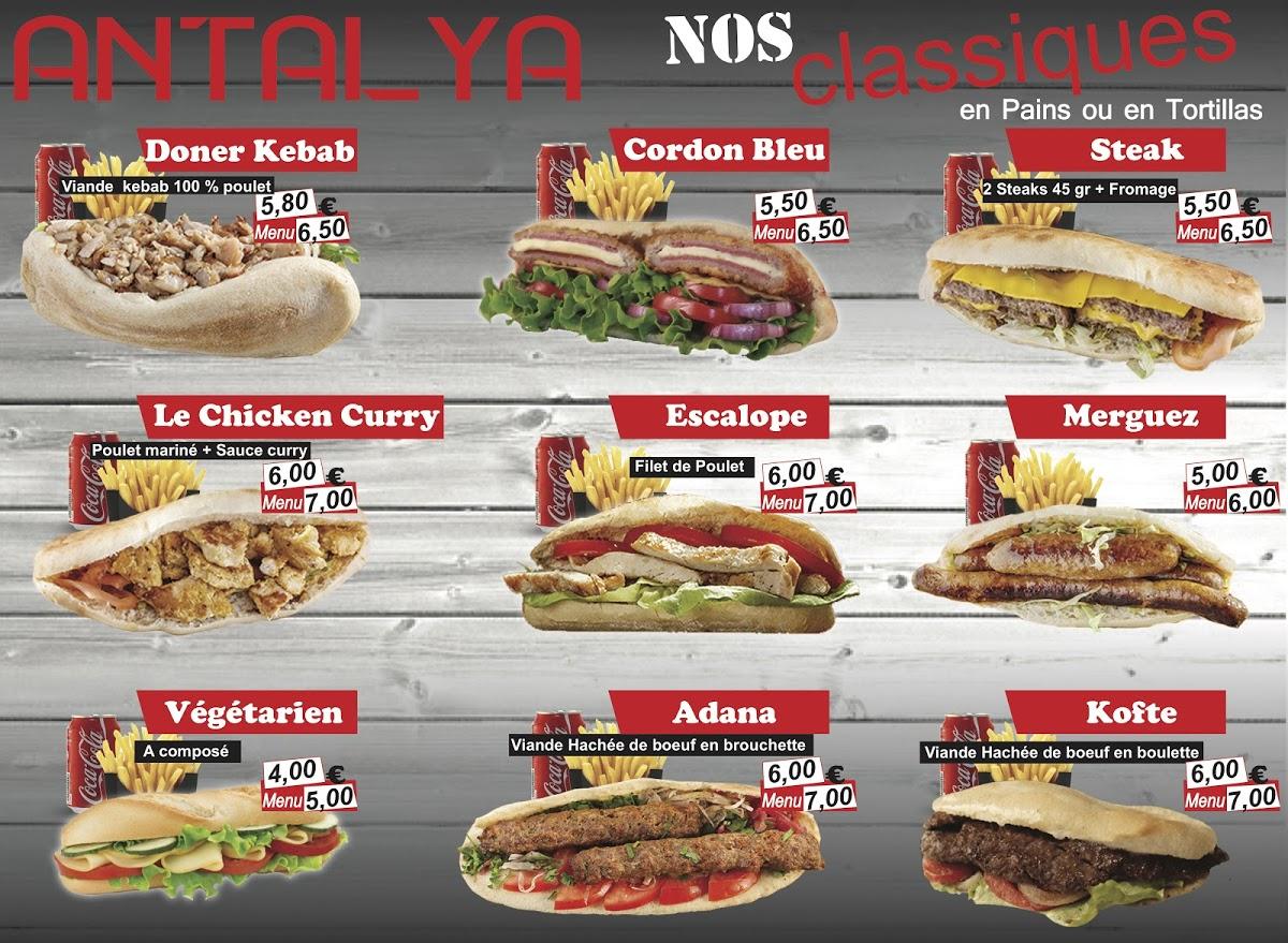 Menu at Restaurant Antalya, Eaubonne