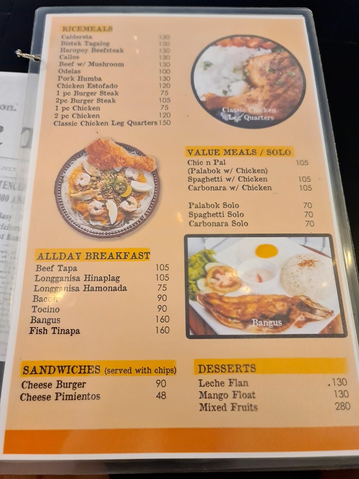 Menu at Palabok House by Haropoy restaurant, Catbalogan City