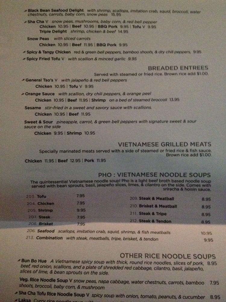 Menu at Hop Tung Vietnamese Chinese Restaurant, McAllen