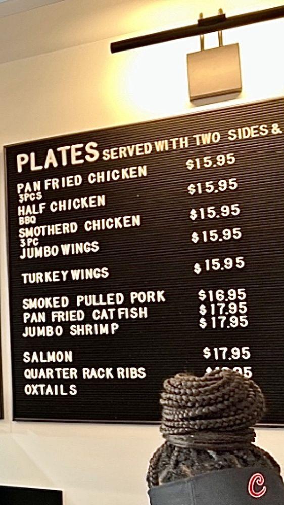 Menu at Charles Pan-Fried Chicken restaurant, West New York, 146 W 72nd St