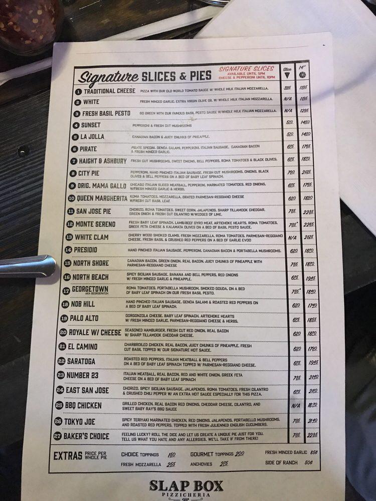 Menu at 600 Degrees Round Rock (Slapbox Round Rock) pub & bar, Round Rock