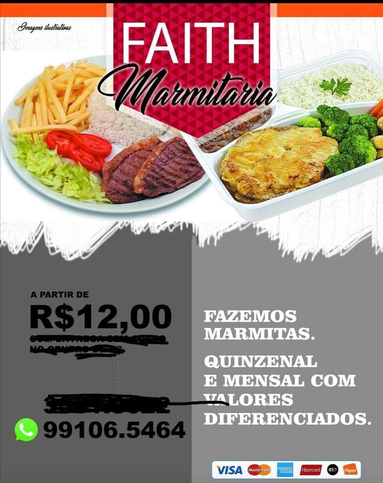 Menu at MARMITARIA FAITH restaurant, Camboriú