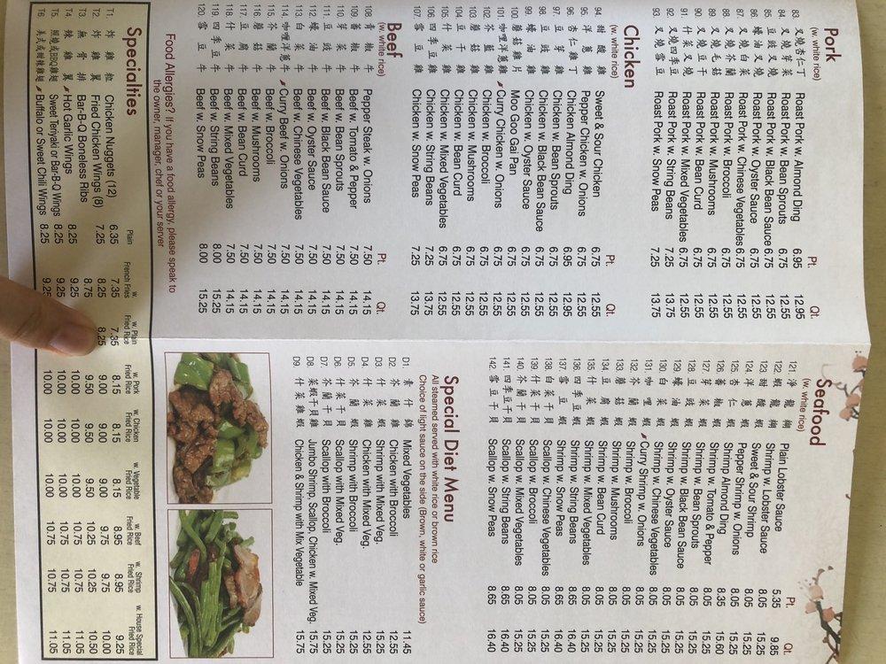 Menu at Golden Express Chinese Kitchen restaurant, Melville