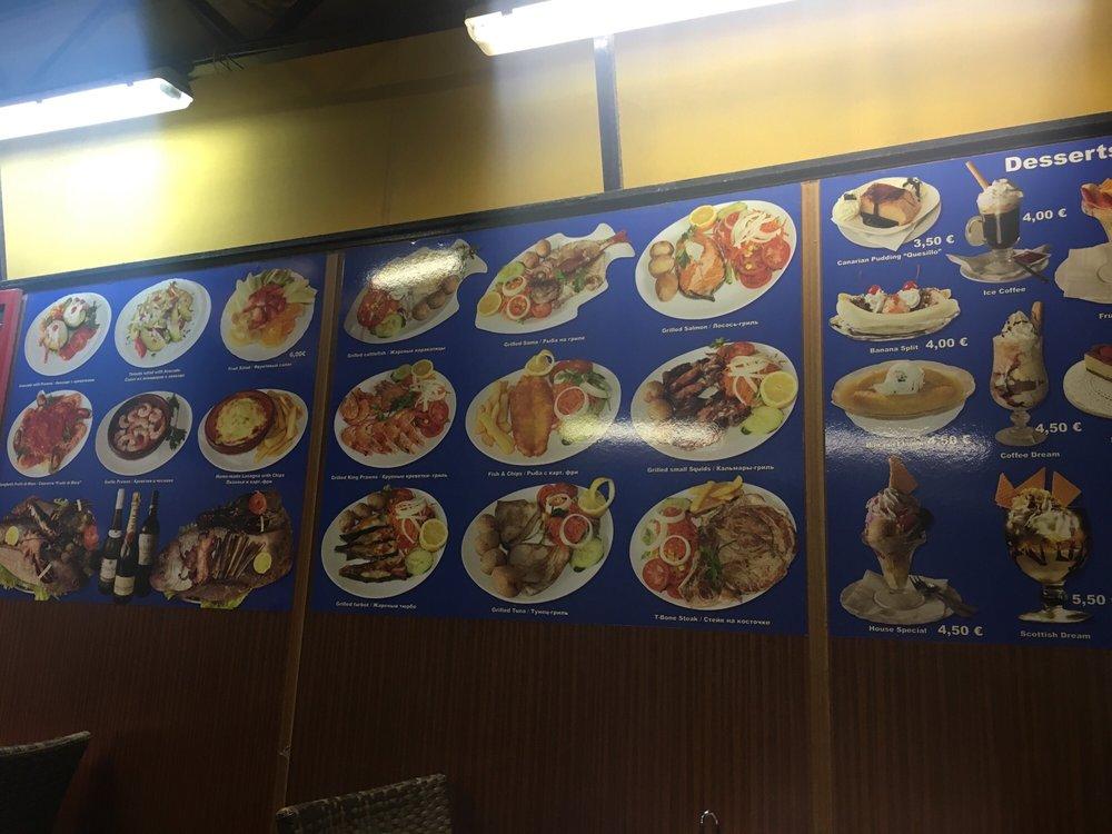 Menu at Loch Ness Restaurant, Costa Adeje