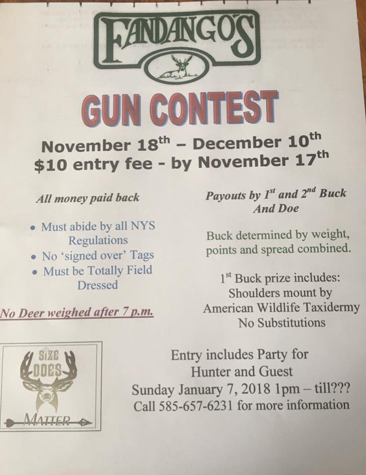 Menu at Fandangos pub & bar, Bloomfield