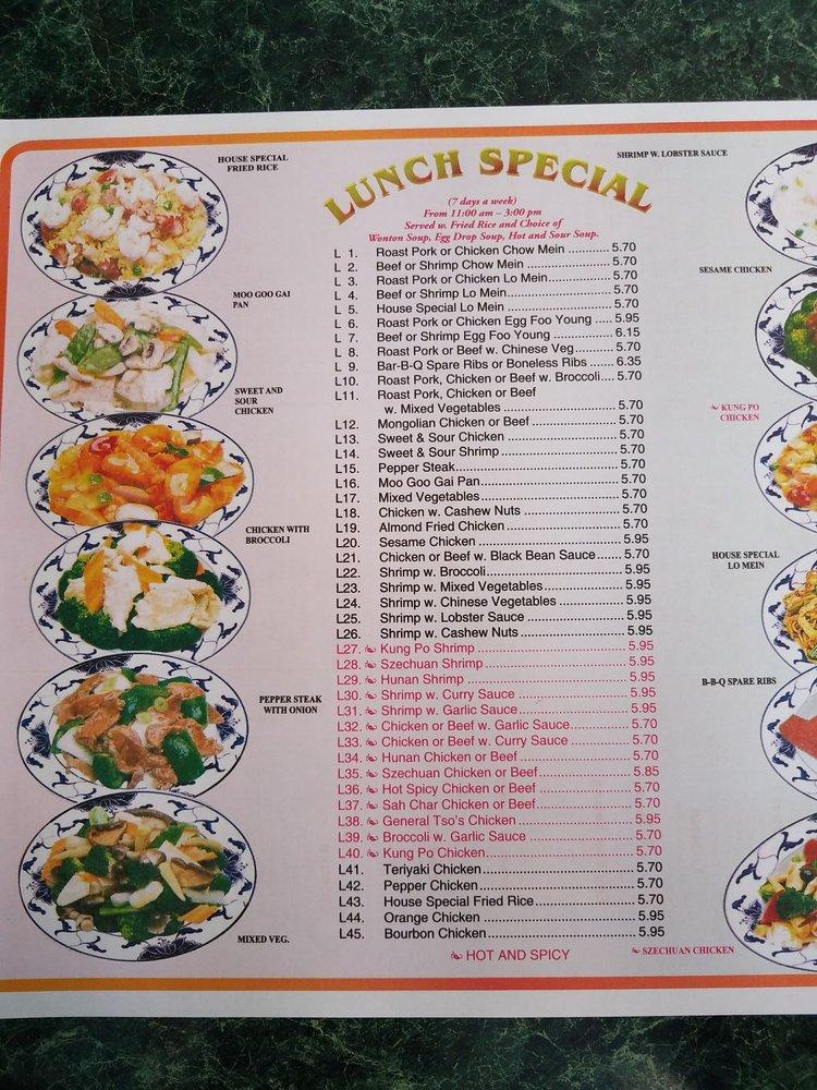 Menu at Dragon 168 Chinese Restaurant, Marietta