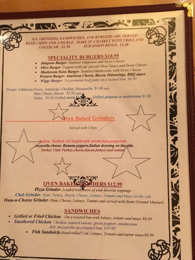 Menu at Wigwam Inc. pub & bar, Indian River