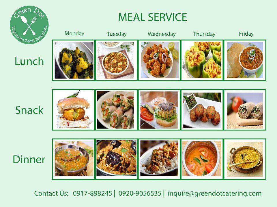Menu at Green Dot restaurant, Makati