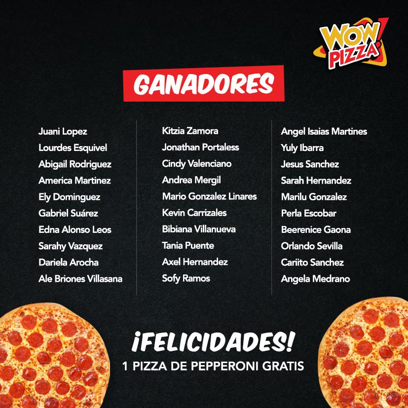 Menu at Wow Pizza Obrera pizzeria, Monclova