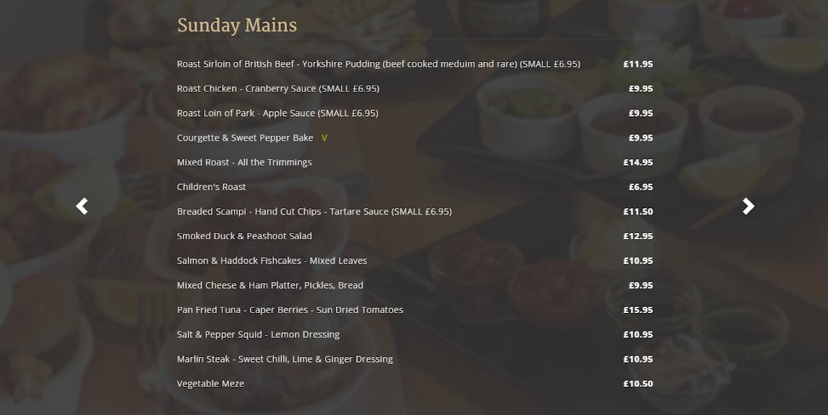 Menu at The Forest Home pub & bar, Southampton