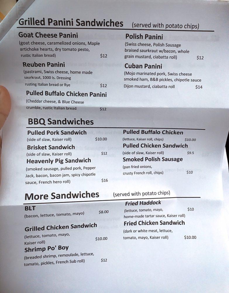 Menu at Redneck Bistro BBQ, Lake Placid, Saranac Ave