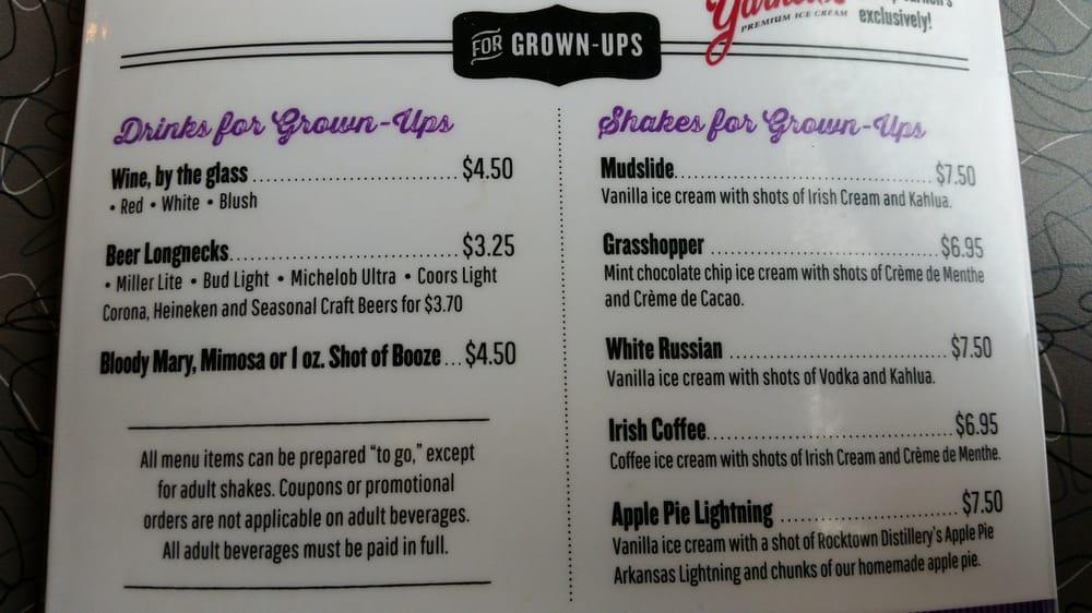 Menu at The Purple Cow Restaurant, Hot Springs
