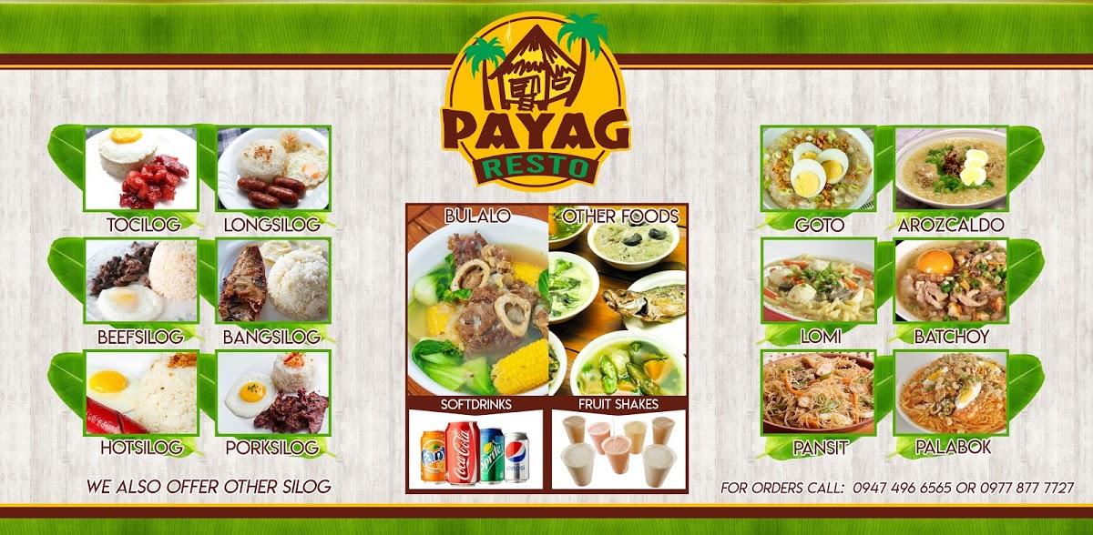 Menu at Payag Resto restaurant, Malay