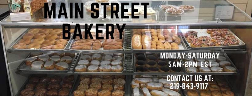 Menu at Main Street Bakery, Medaryville