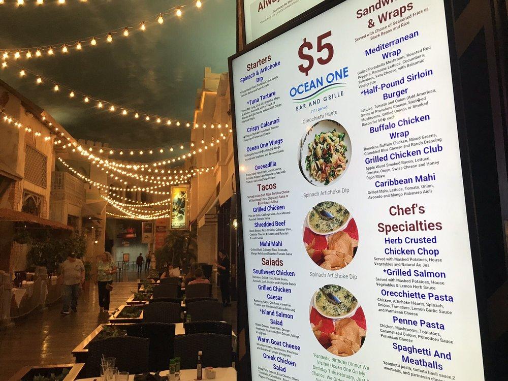 Menu at Ocean One Bar & Grille, Las Vegas