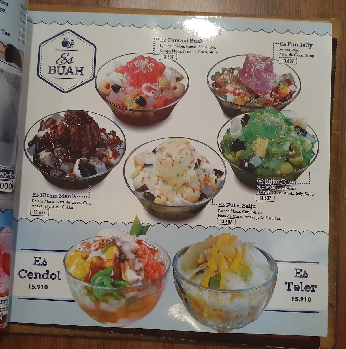 Menu at Super Penyet restaurant, Semarang, Jl. Gajahmada No.87