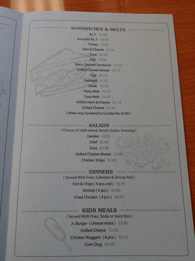 Menu at The Burger Stop restaurant, Santa Ana, S Broadway
