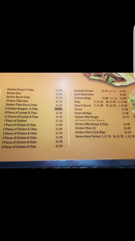 Menu at Curry Cottage restaurant, Peterborough