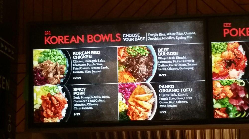 Menu at Koha Pacific Kitchen restaurant, Mississauga