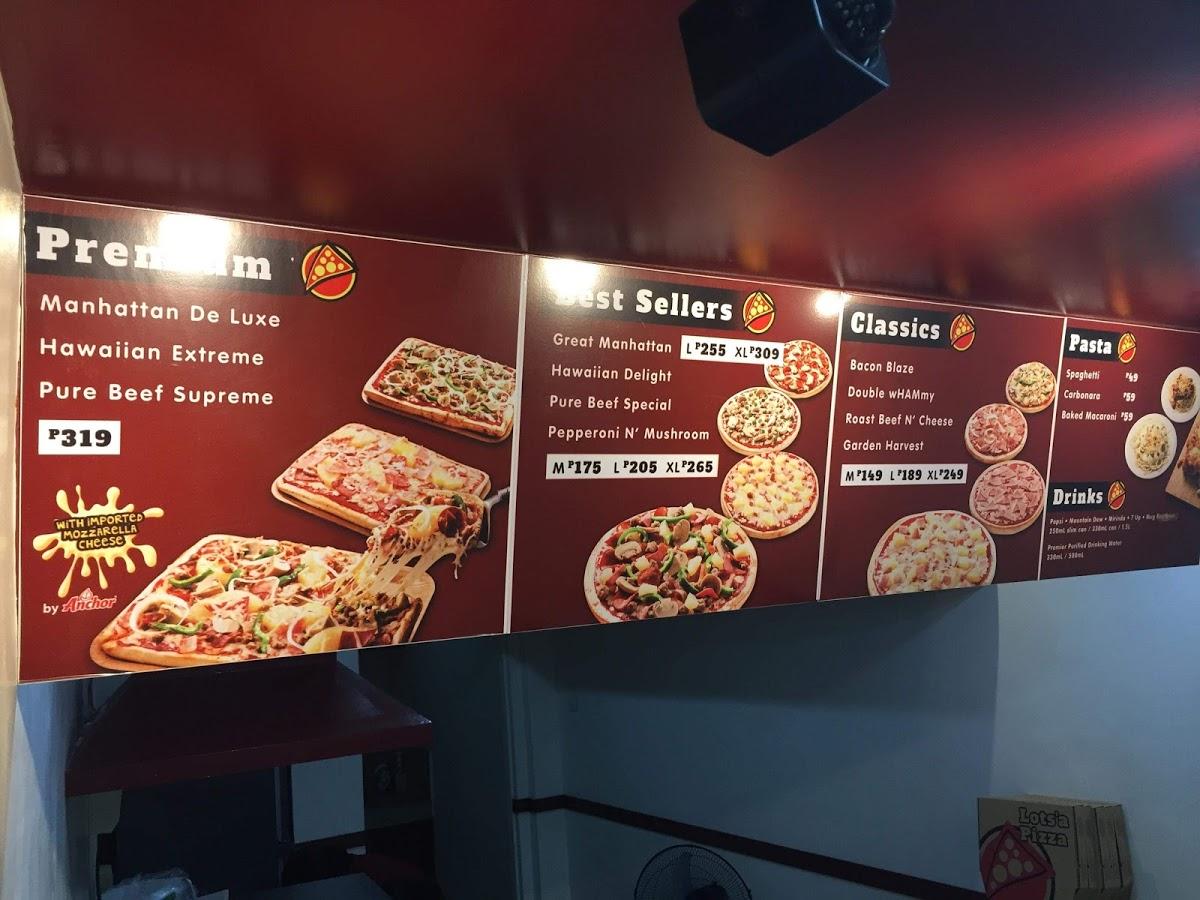 Menu at Lots’ A Pizza - Niog, City of Bacoor pizzeria, Bacoor
