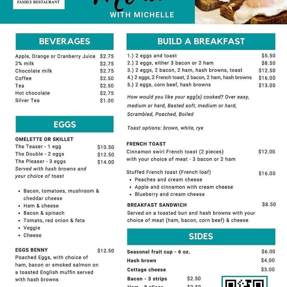 Menu at Mr Bill's Family Restaurant, Lloydminster
