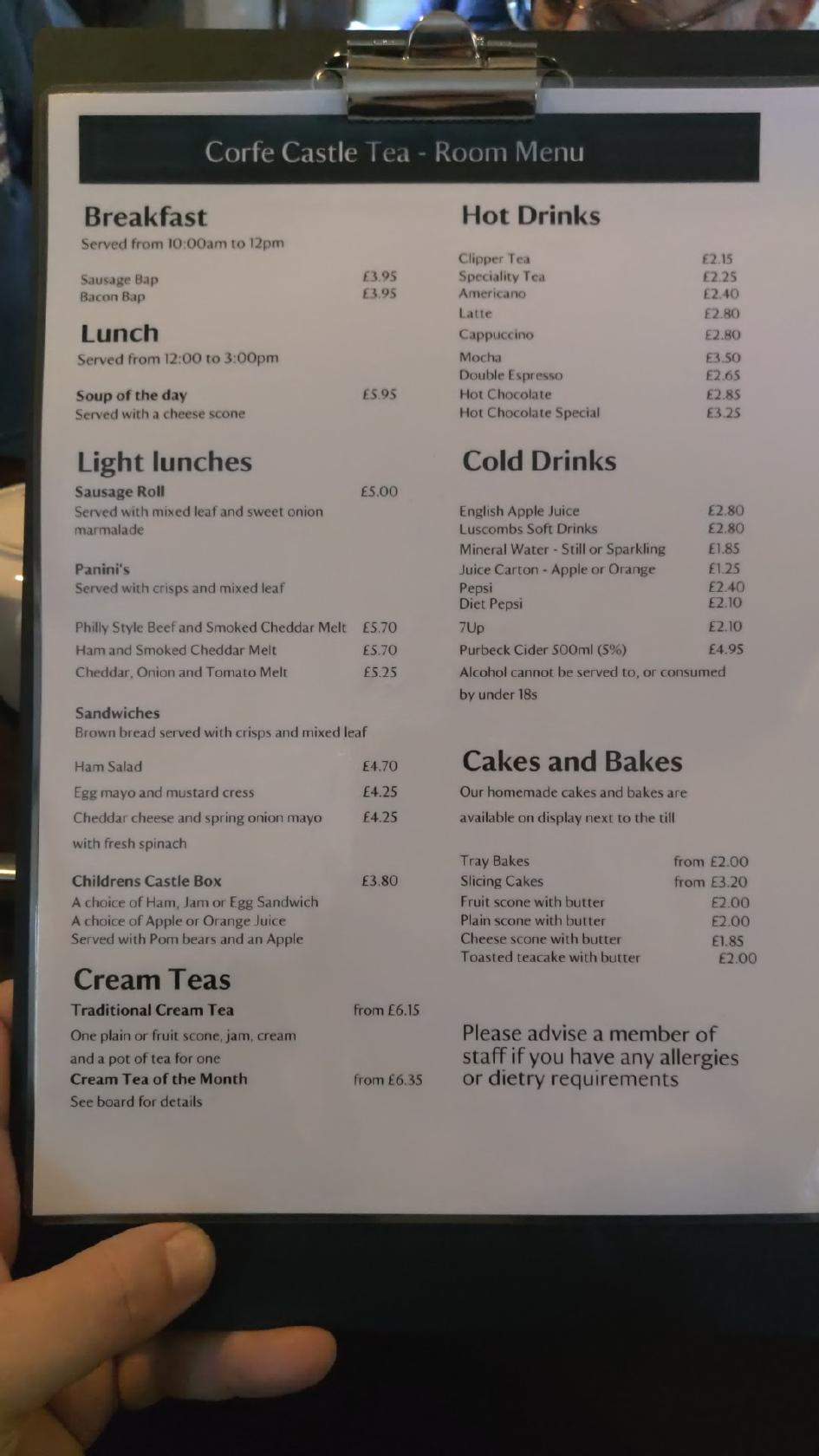 Menu At National Trust Tea room Cafe Poole Menu At National Trust Tea room Cafe Poole