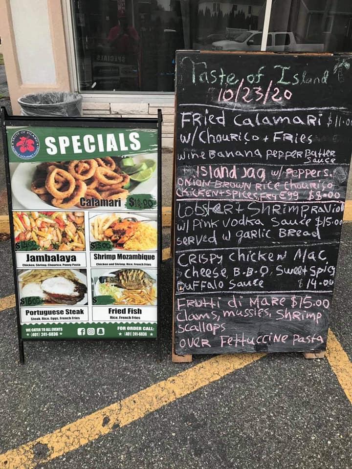 Carta del restaurante Taste of Island, East Providence, RI-114
