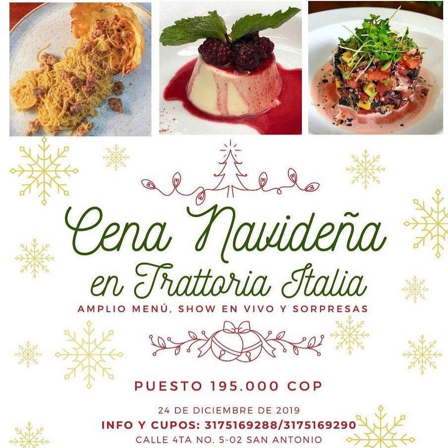 Menu at Trattoria Italia restaurant, Cali