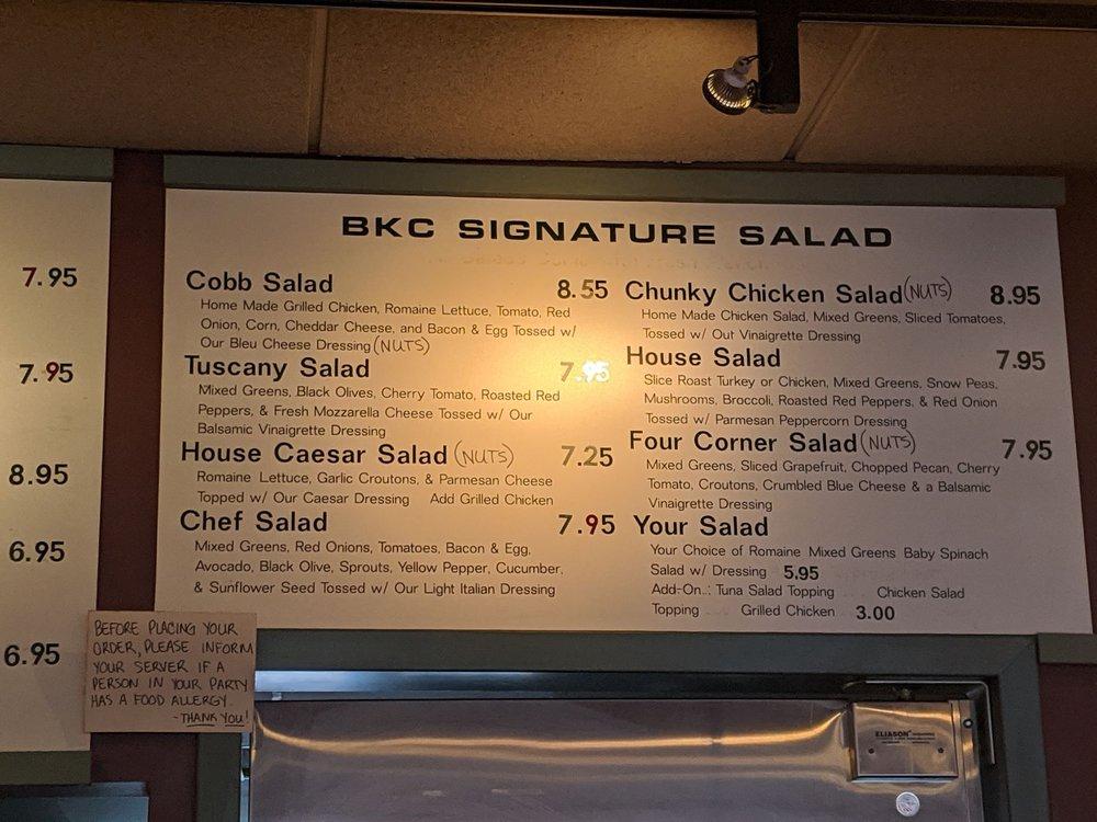 Menu at Boston King Coffee cafe, Woburn, 186 Cambridge Rd