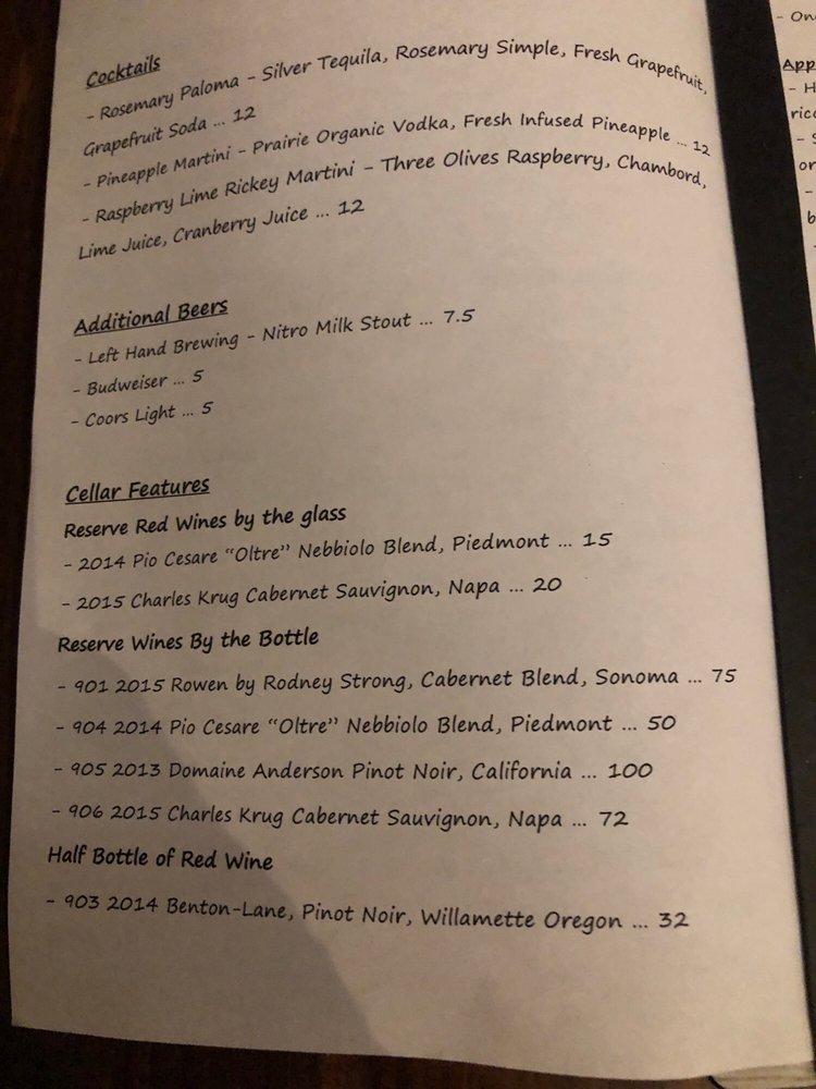 Menu at Tonno Wakefield restaurant, Wakefield