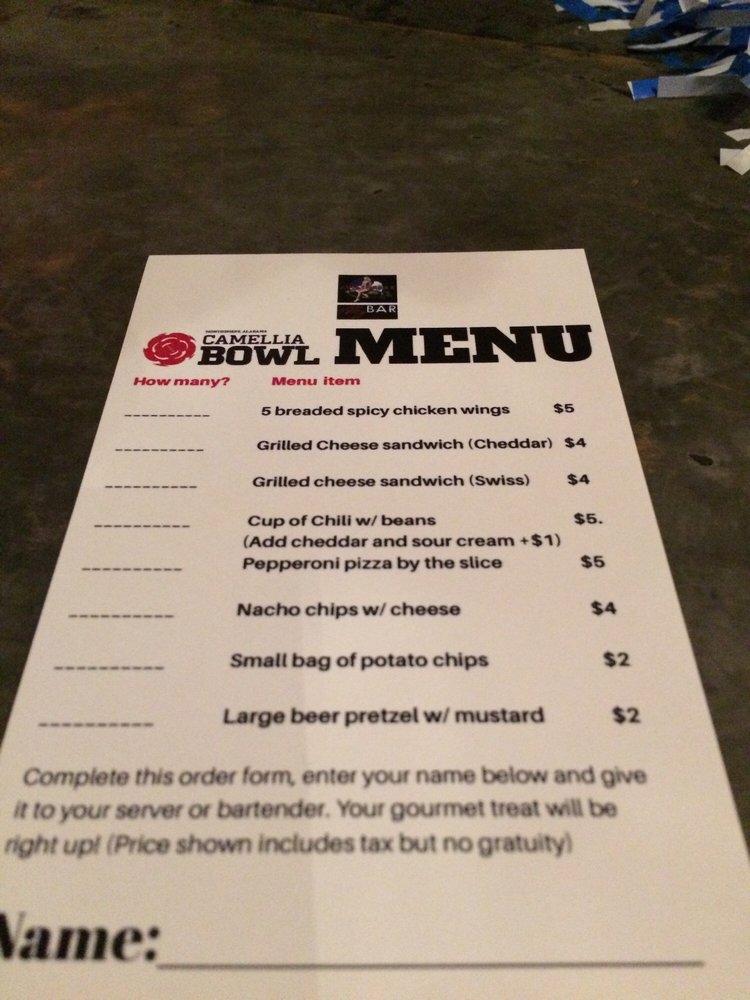 Menu at Aviator Bar, Montgomery