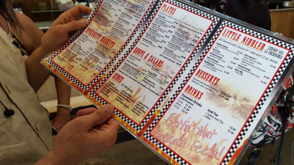 Menu at Bishop's BBQ Grill, Tupelo, McCullough Blvd