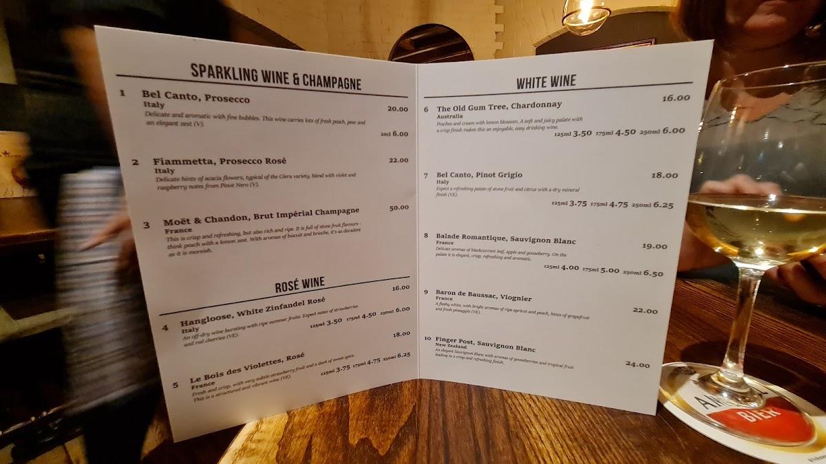 Menu at The Crown pub & bar, Shrewsbury, 28 Abbey Foregate