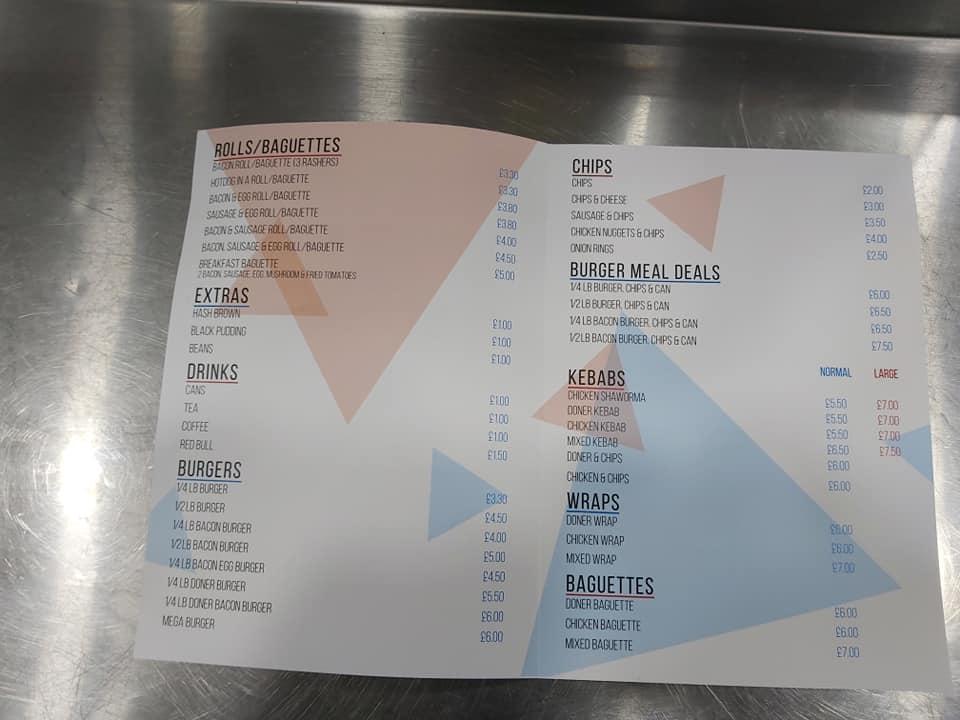 Menu at KAZ'S KITCHEN restaurant, Milton Keynes