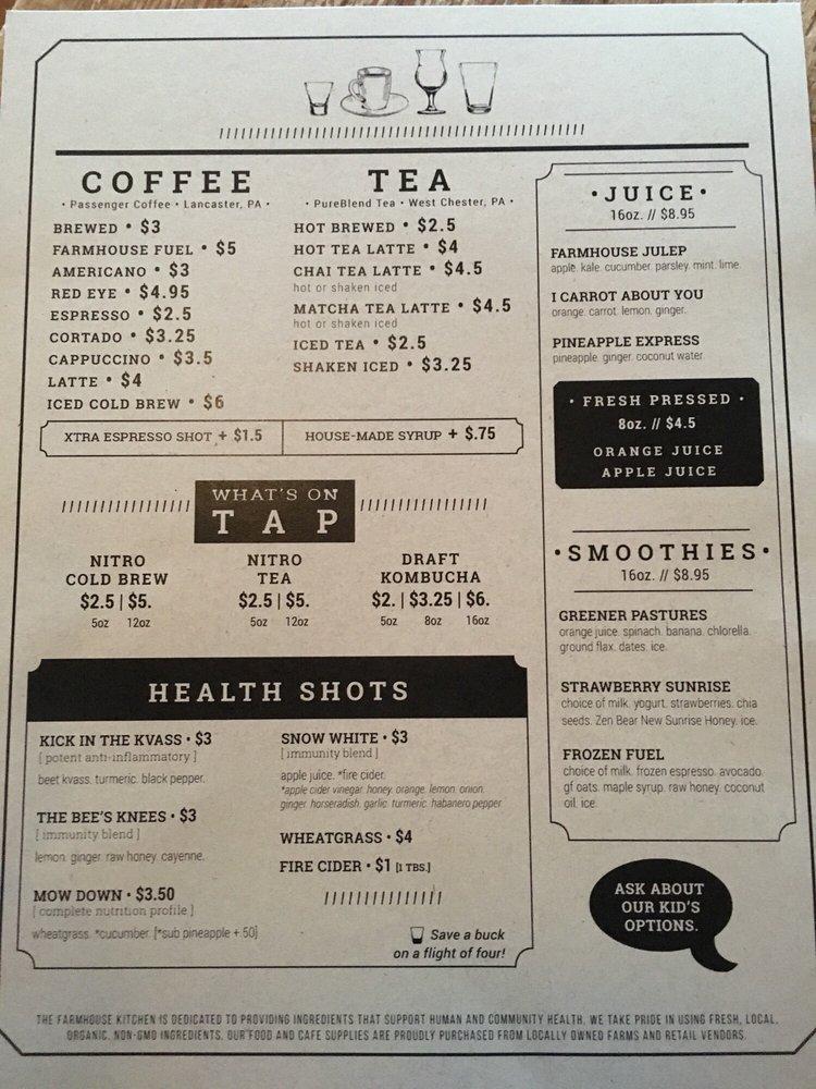 Menu at The Farmhouse Kitchen pub & bar, West Reading