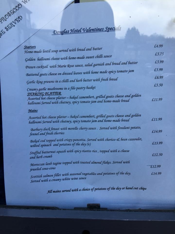 Menu at The Douglas Hotel pub & bar, Langholm
