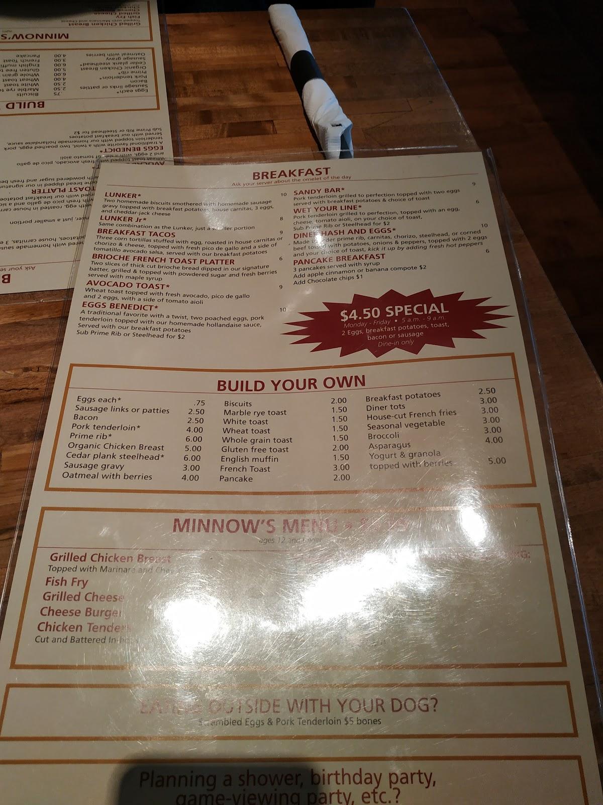 Menu at Chagrin River Diner restaurant, Willoughby