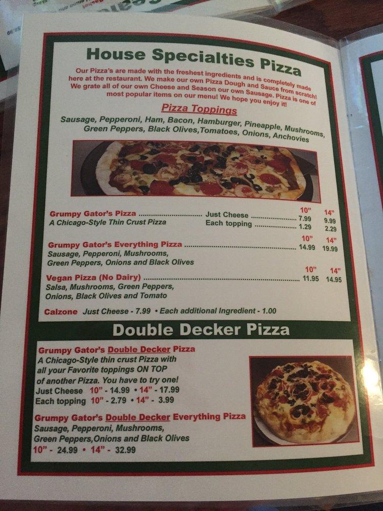Menu at Grumpy Gators Bar & Grill, Homosassa