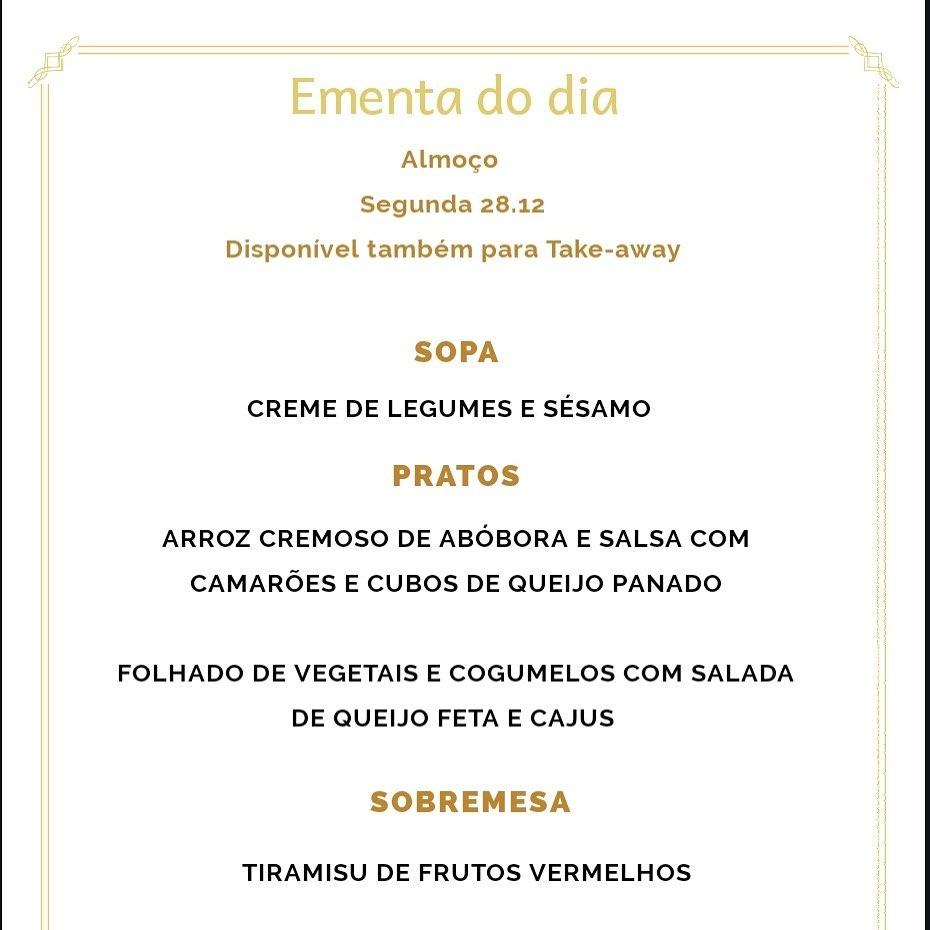 Menu at Maca de Eva restaurant, Viana do Castelo, Rua do Poco n019