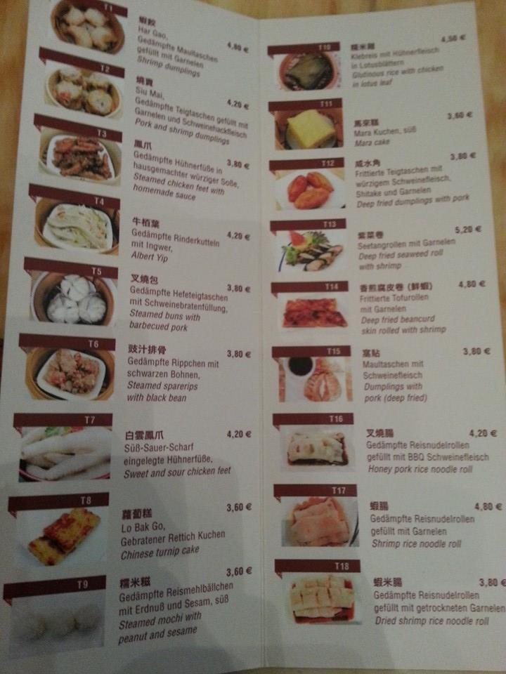 Speisekarte von Selera Malaysian Restaurant, Frankfurt am Main