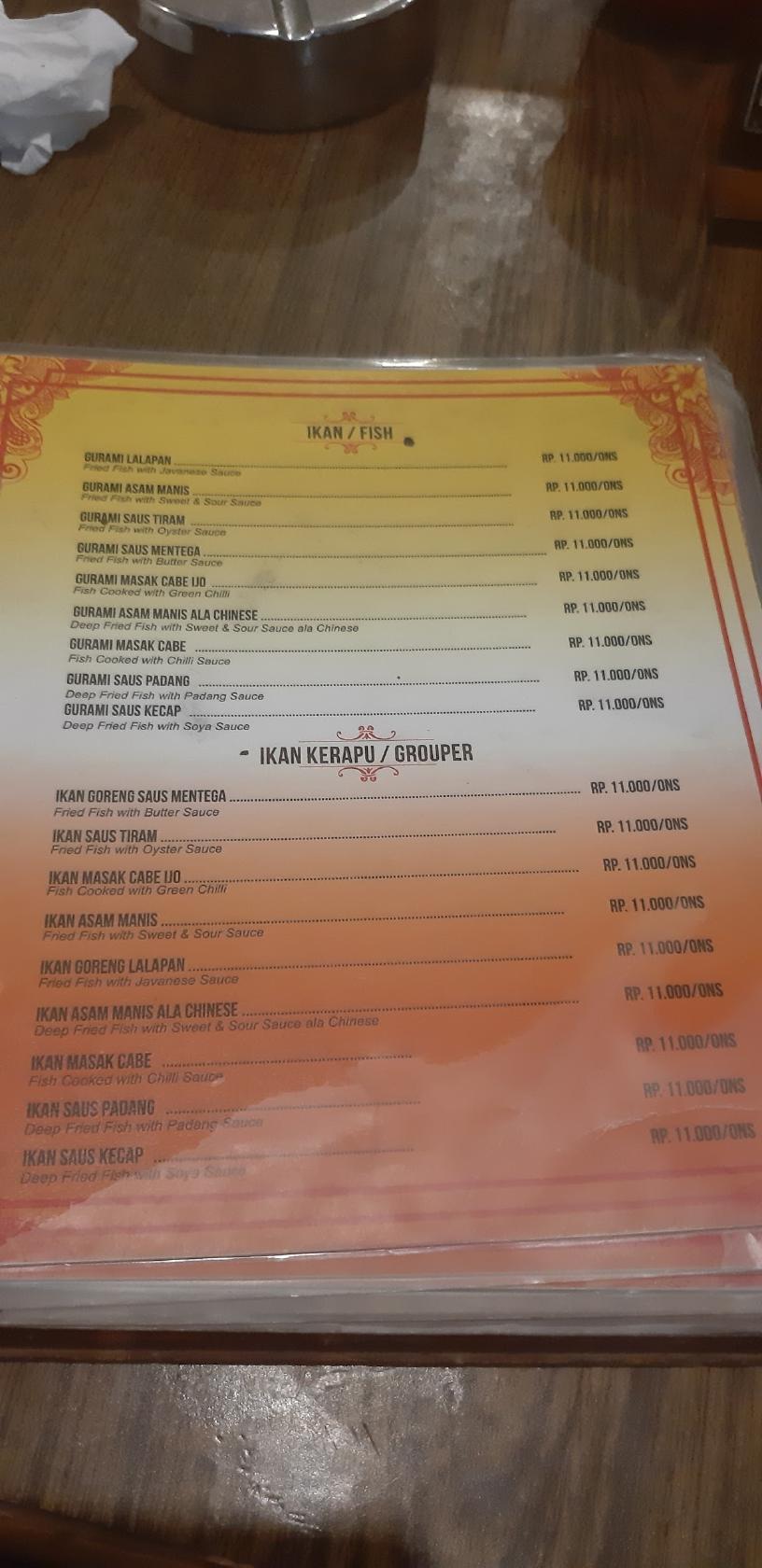 Menu at C & R (Chicken & Rice) restaurant, Denpasar