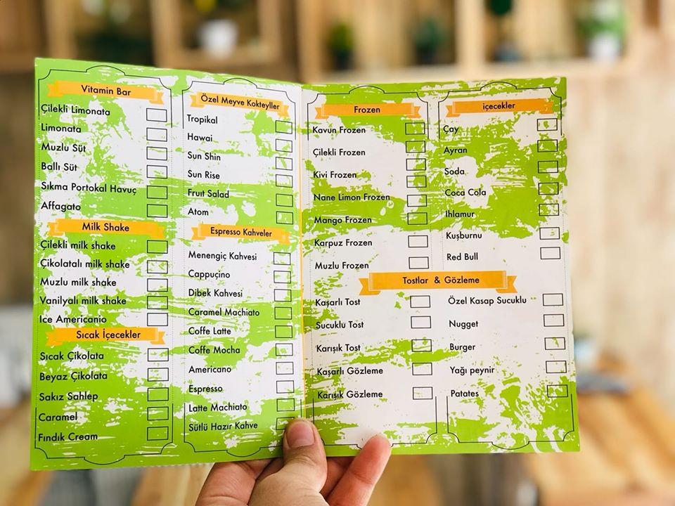 Menu at Kivi Fresh Fruit, Gazipaşa