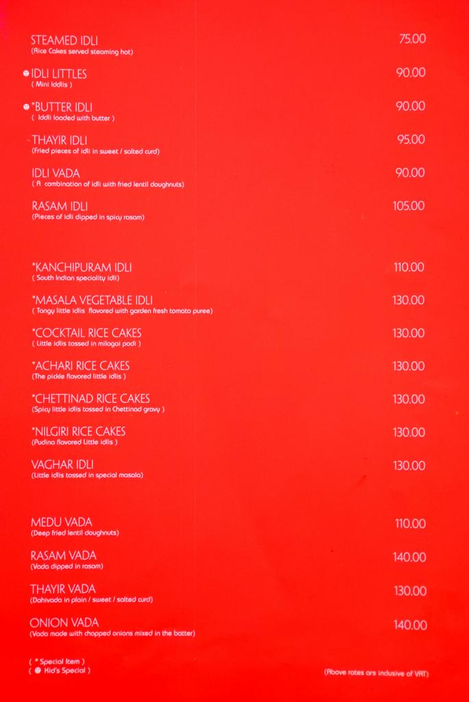 Menu at Sankalp Restaurant - South Indian Restaurant, Ahmedabad, 11 Dev ...