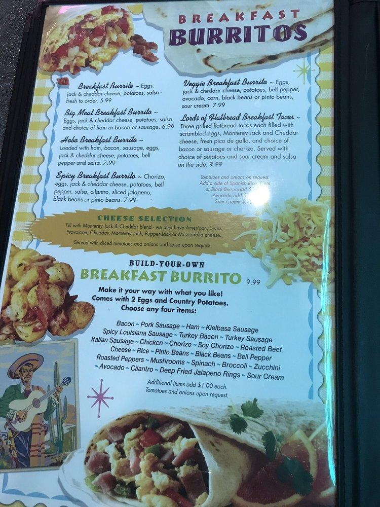 Menu at Beeps Diner restaurant, Simi Valley