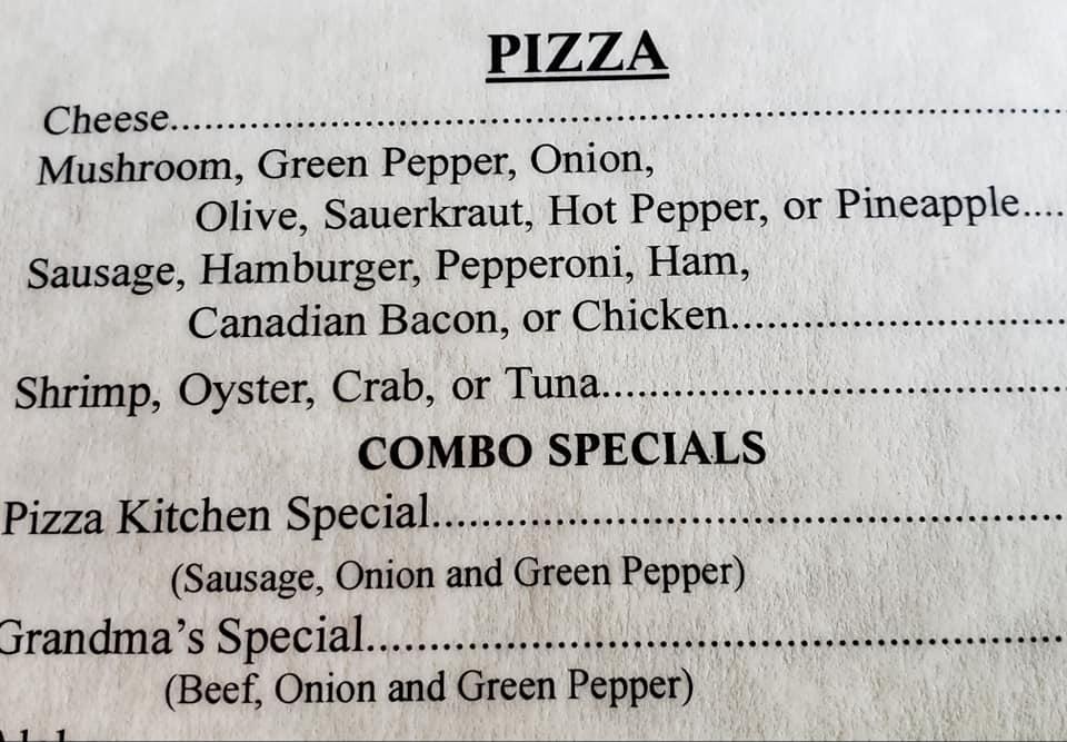 Menu at Poor Richard's Restaurant, New Hampton
