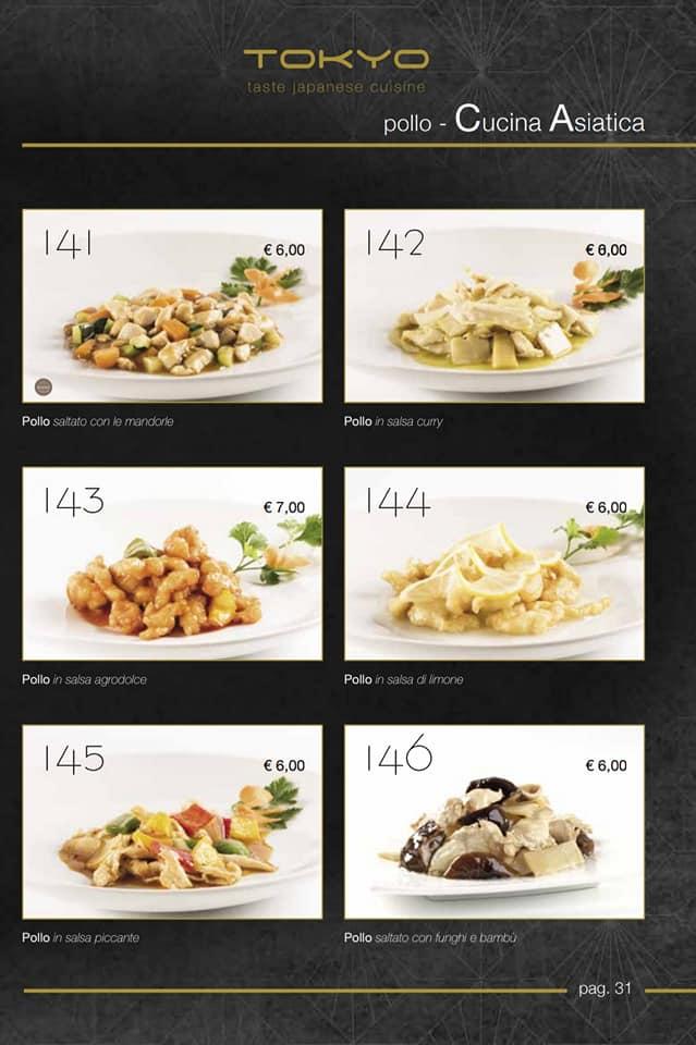 Menu da Tokyo Sushi Restaurant, Sondrio