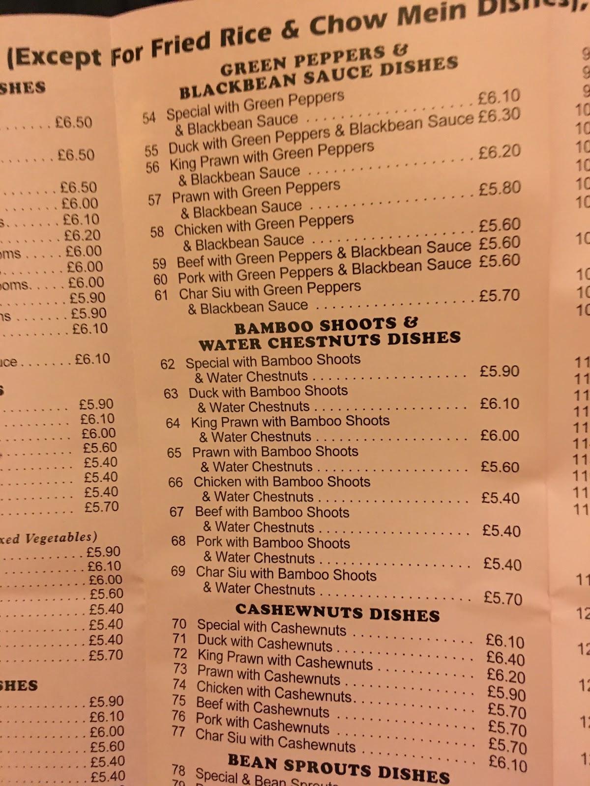 Menu at Wo Foong fast food, Colwyn Bay, 242 Abergele Rd