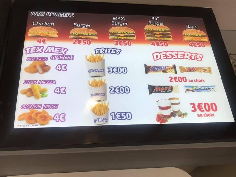 Menu at Class'food /kebab/tacos, Saint-Georges-de-Reneins