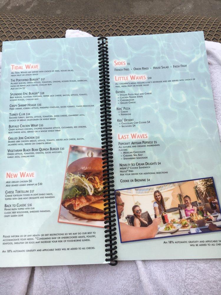 Menu at Splendido pub & bar, Orlando