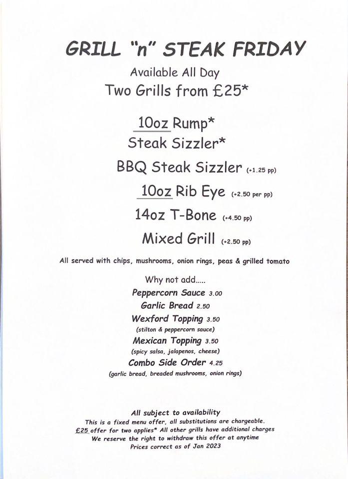 Menu at The Fox at Shipley pub & bar, Wolverhampton, Bridgnorth Rd